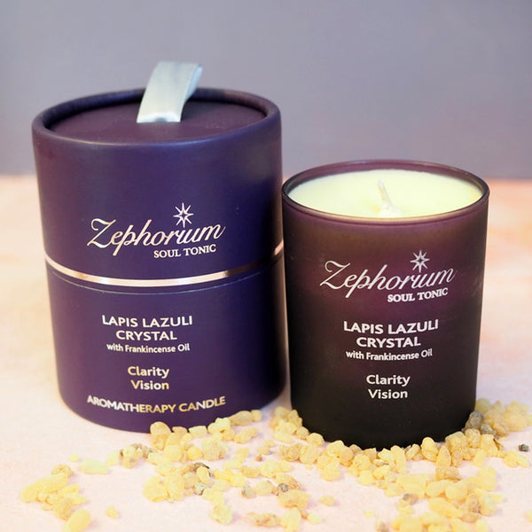 Clarity & Vision Coconut Wax Crystal Candle - Affirmation Candle ...